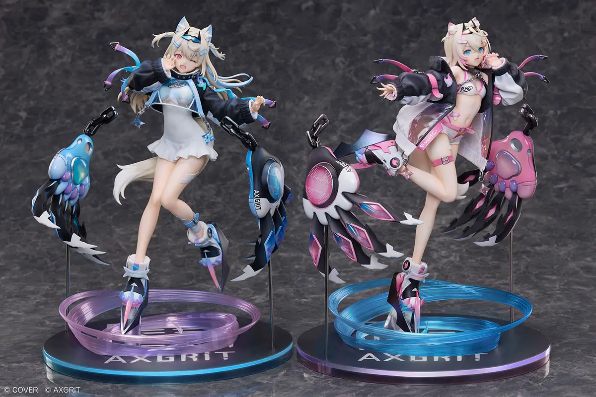 Life-sized statues of VTuber Idols Fuwawa and Mococo Abyssgard go on ...