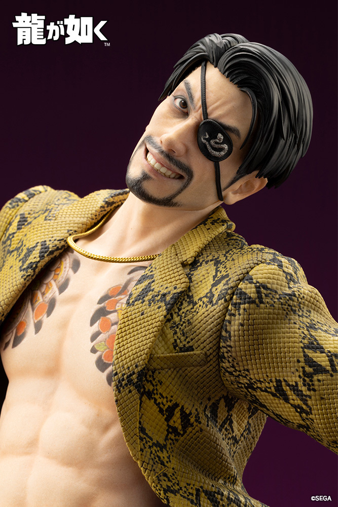 Kotobukiya unveils fully painted figure of Like a Dragon's Goro Majima
