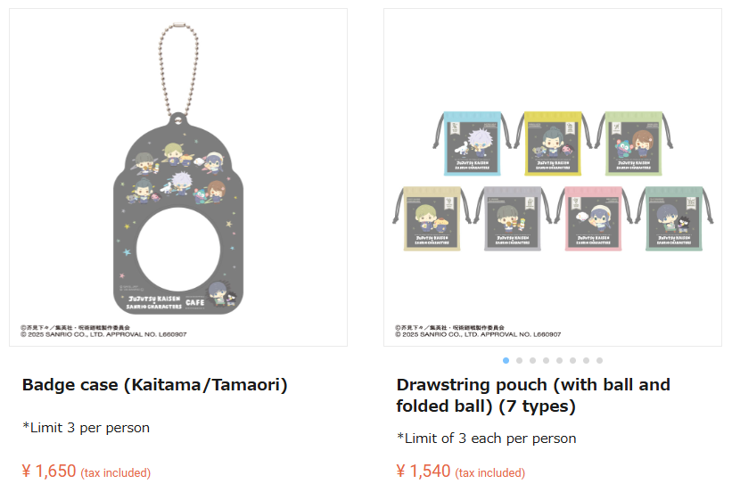 Jujutsu Kaisen and Sanrio team up for the cutest collab cafe this June