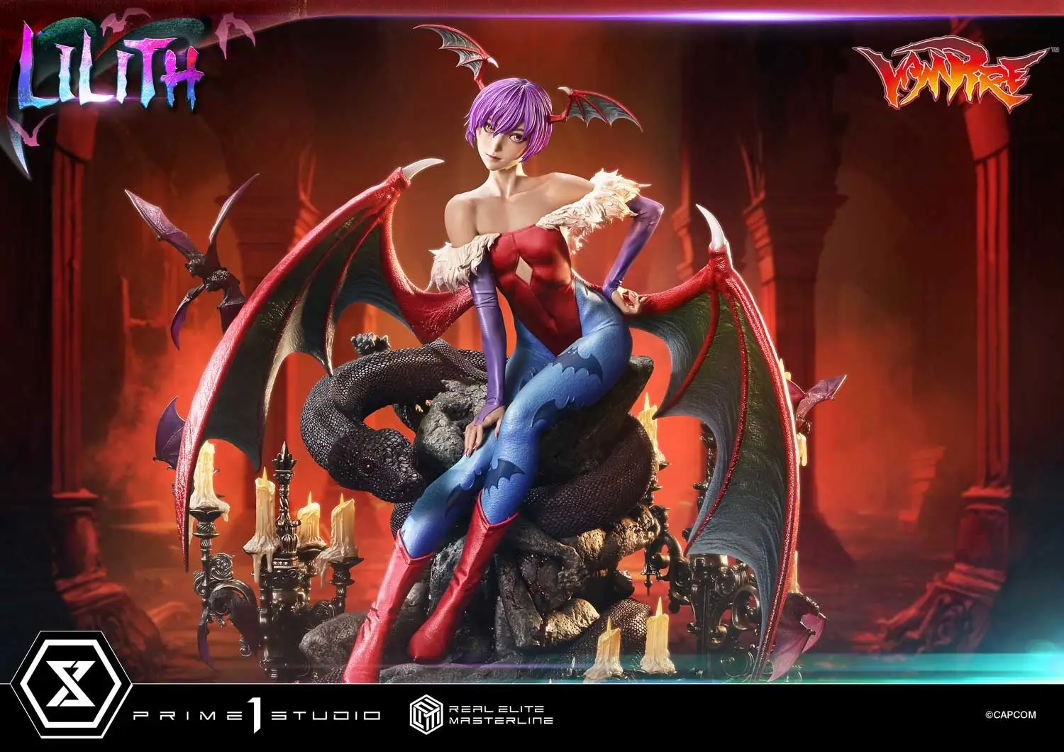1/4 scale statue of Darkstalkers' Lilith unveiled by PRIME 1 STUDIO