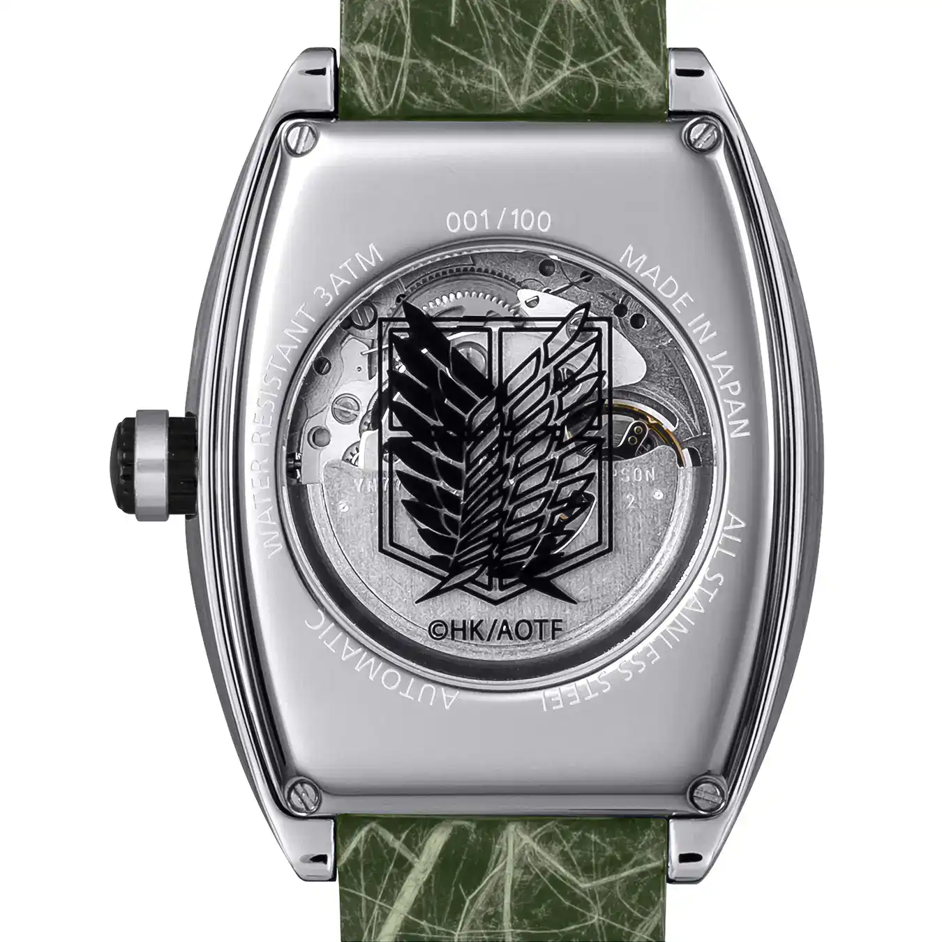 New handcrafted Attack on Titan watches are limited to just 100 pieces each