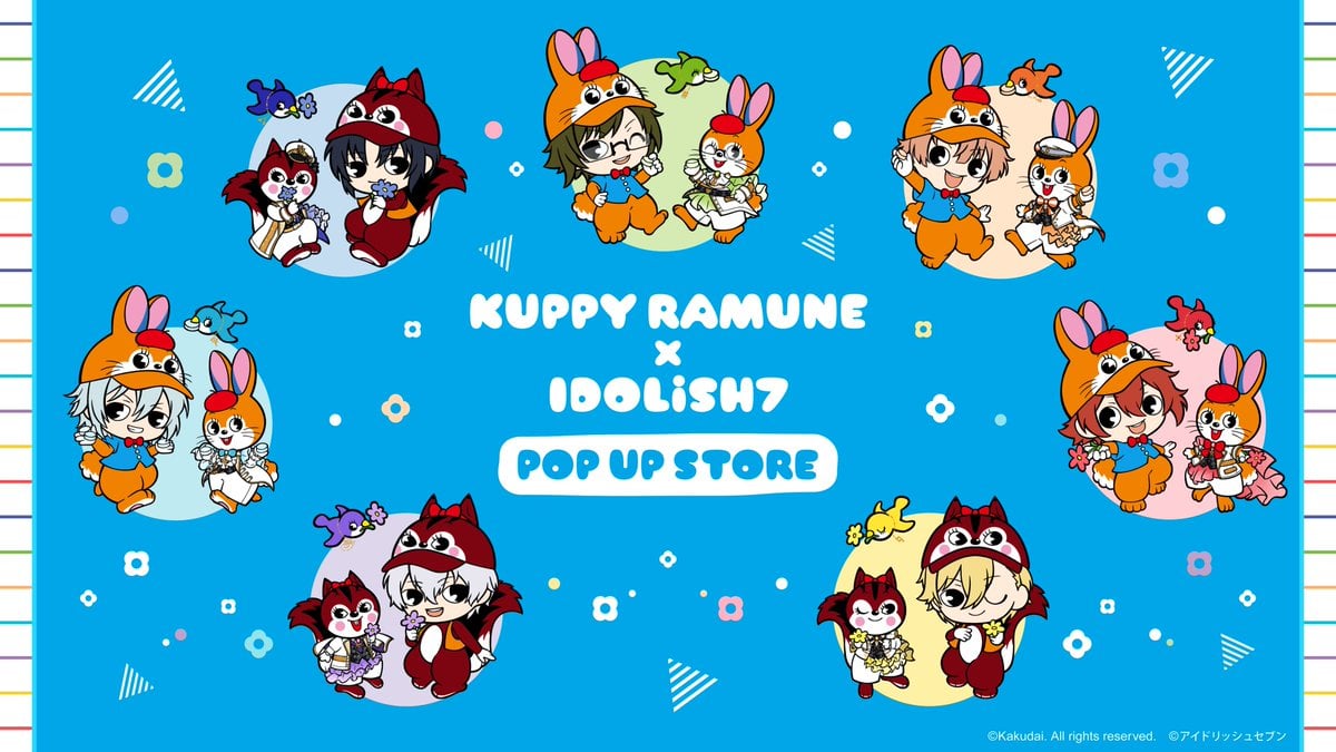 IDOLiSH7 x Cuppy Ramune pop up shop to open in Tokyo and Nagoya this Summer