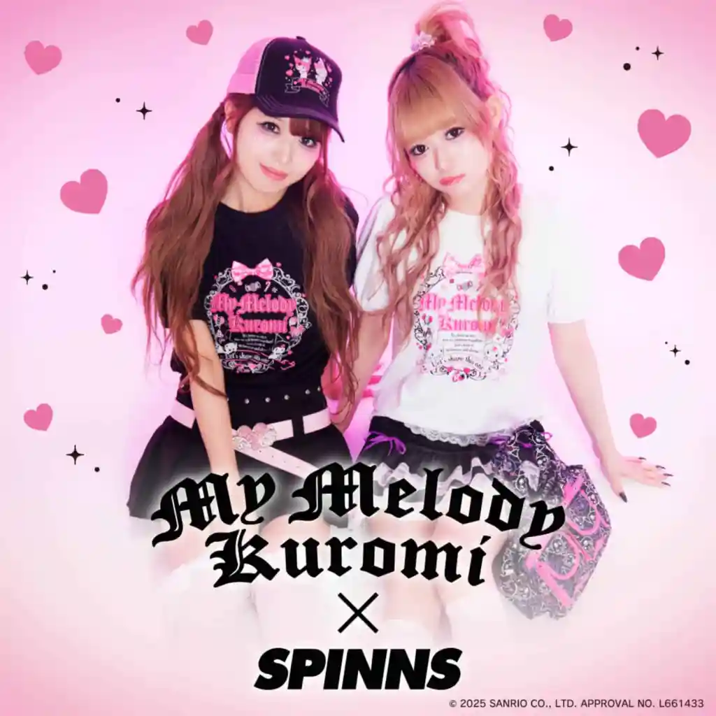 My Melody and Kuromi team up with SPINNS for "nostalgic kawaii" collection