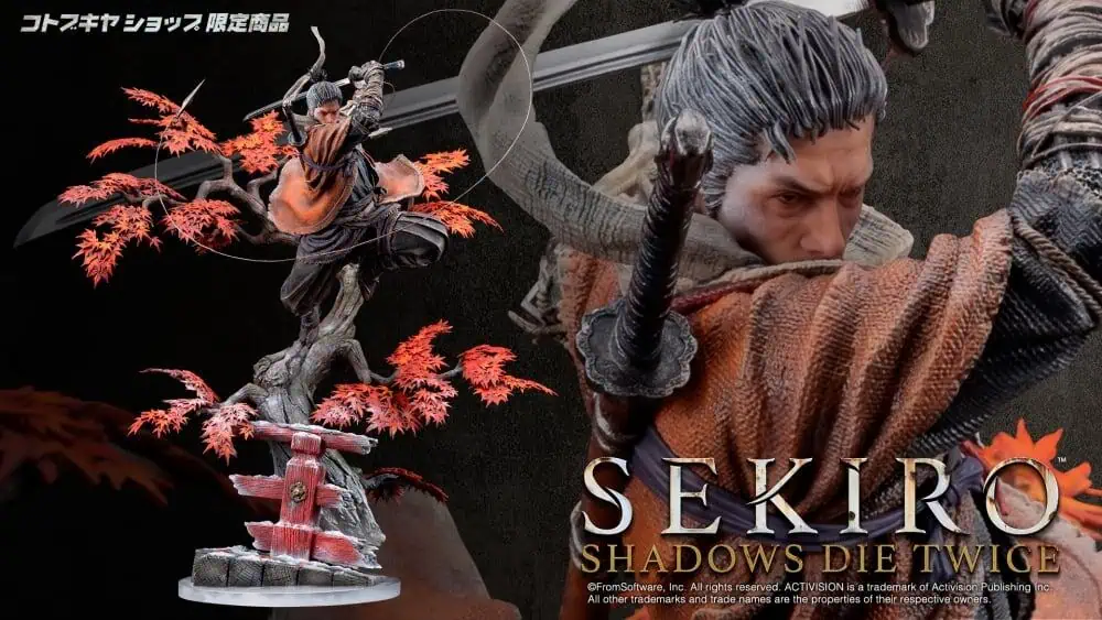 Orders open for Kotobukiya exclusive 1/7 scale Sekiro "Wolf" statue