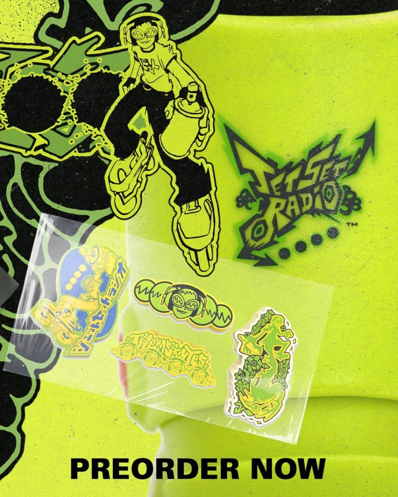 New Jet Set Radio 25th anniversary merch line includes actual skates