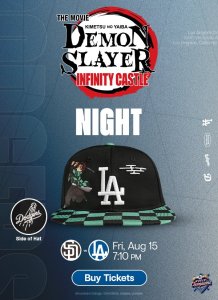 Los Angeles Dodgers to hold Demon Slayer game night this August