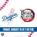 Los Angeles Dodgers to hold Demon Slayer game night this August