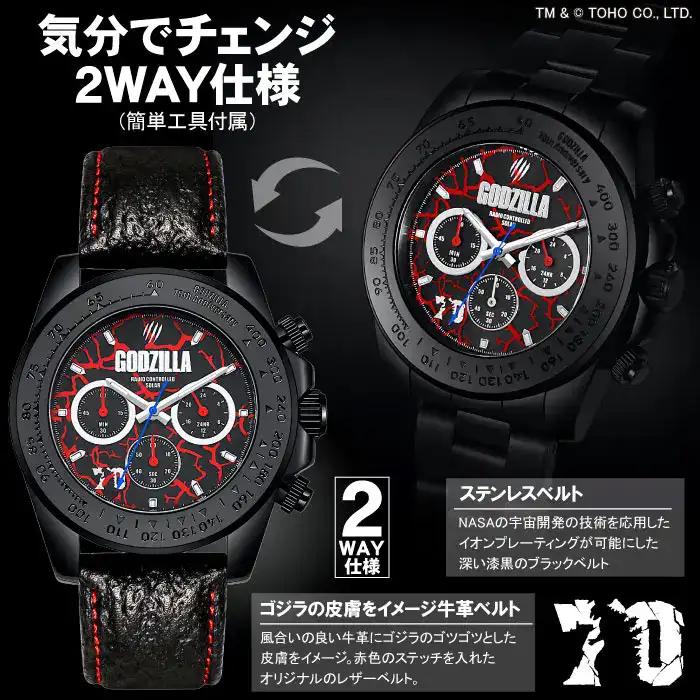 Limited edition Godzilla watch released to commemorate 70th anniversary