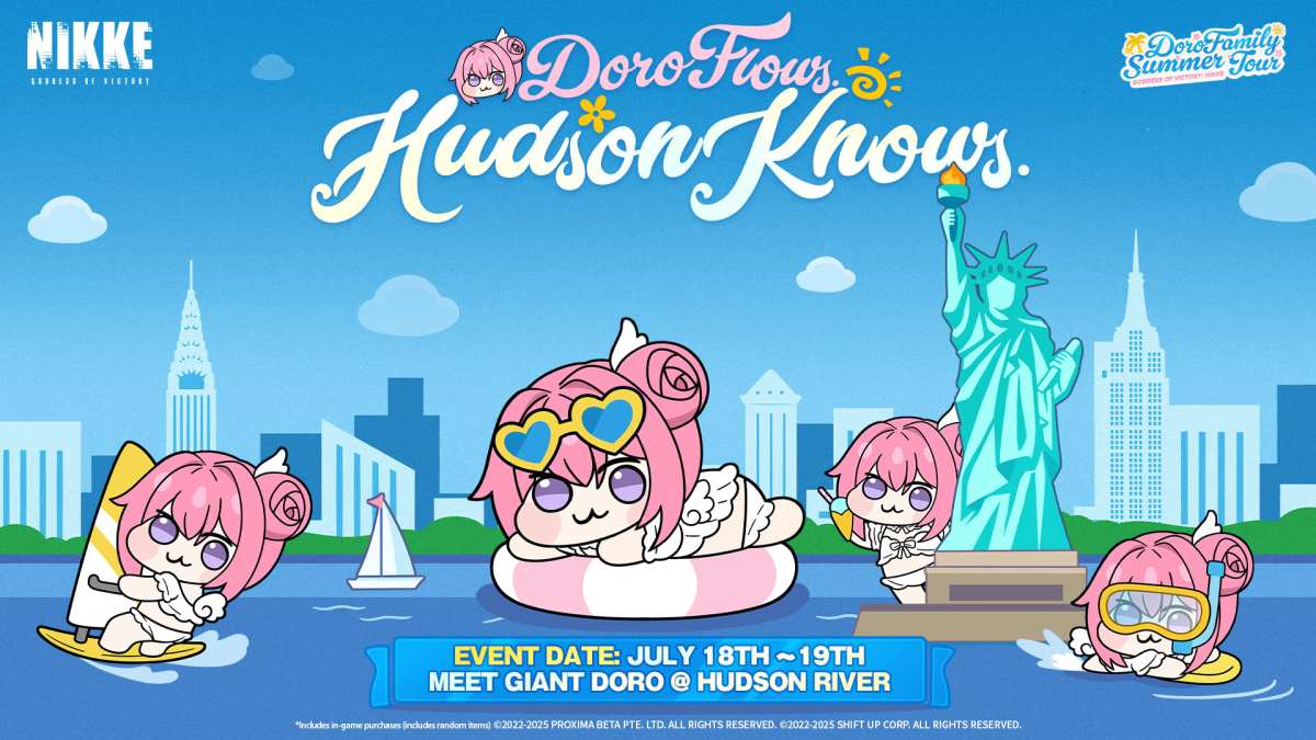 Giant "DORO" balloons to appear in New York and Osaka for NIKKE summer ...