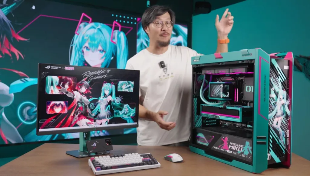 ROG reveals full line of Hatsune Miku themed PC hardware and peripherals