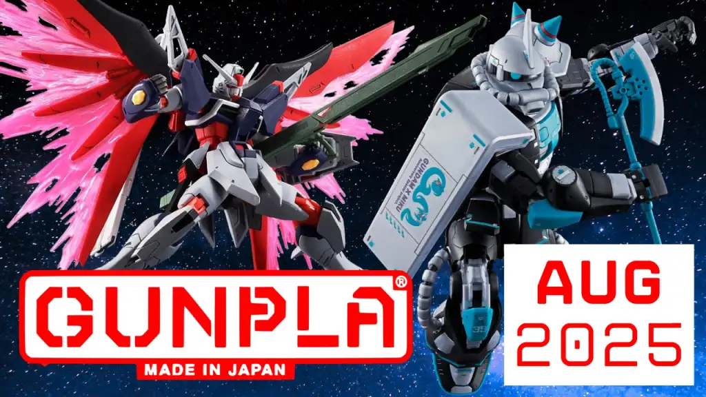 BANDAI confirms release date schedule for August 2025’s new Gunpla