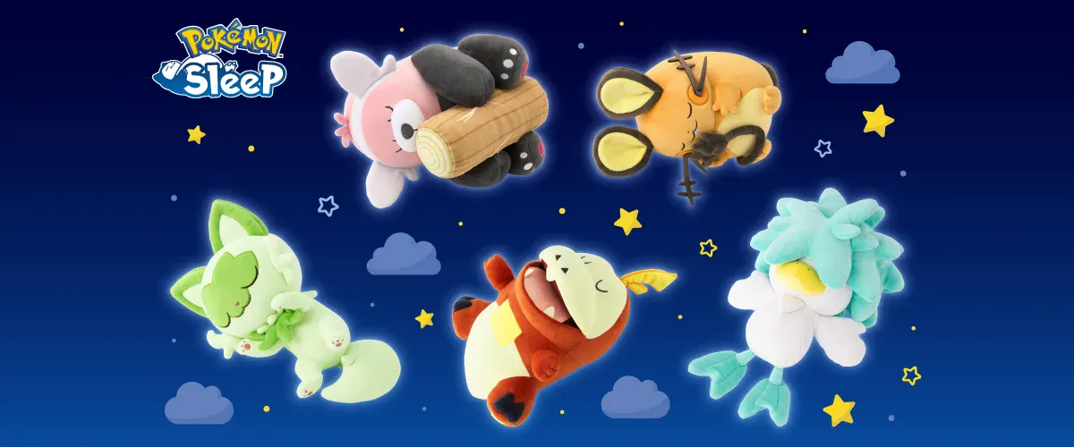 Pokémon Sleep gets its own line of adorable sleepy Pokémon plushies