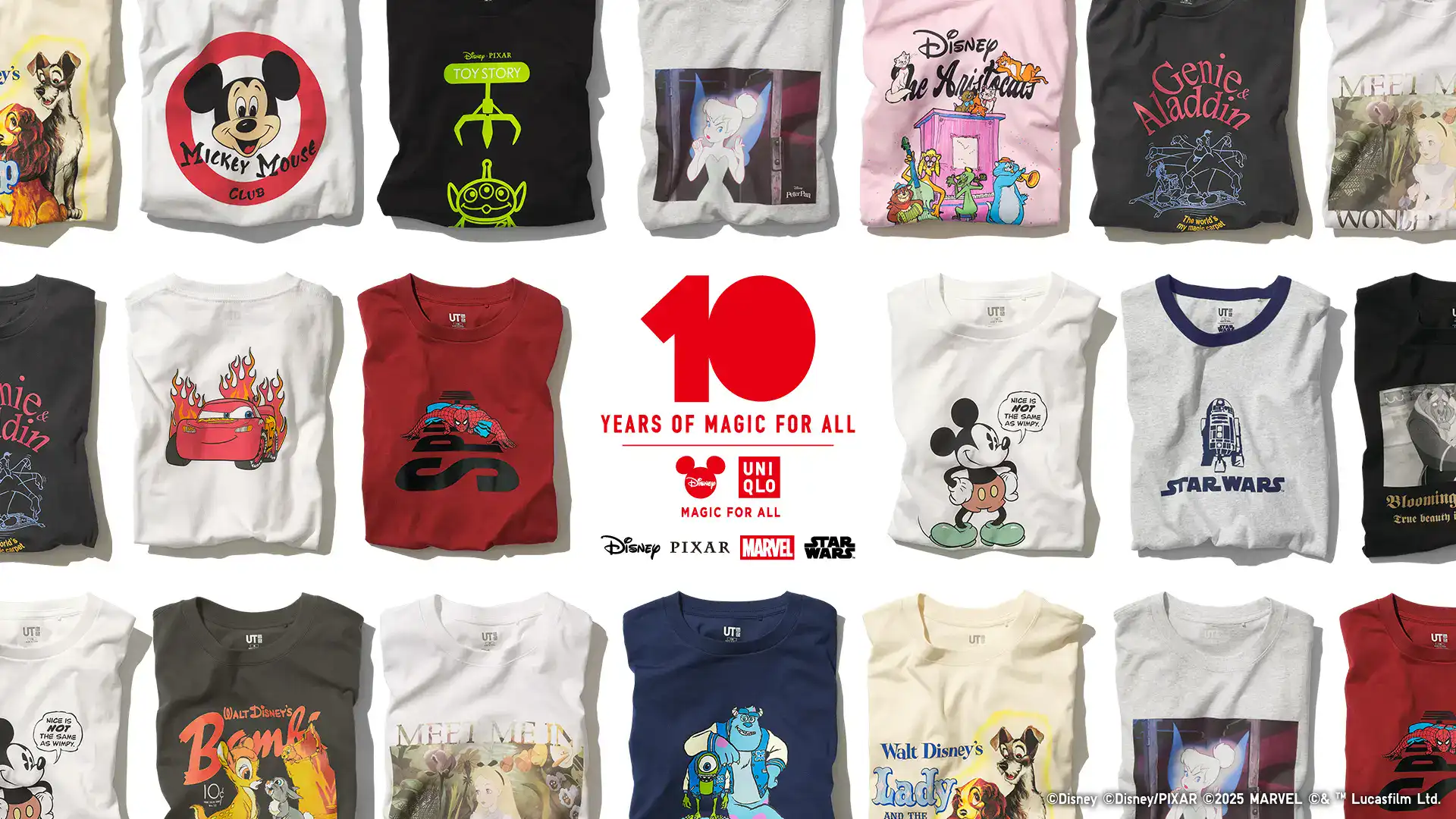 UNIQLO celebrates 10 years of Disney collabs with huge range of T-shirt ...