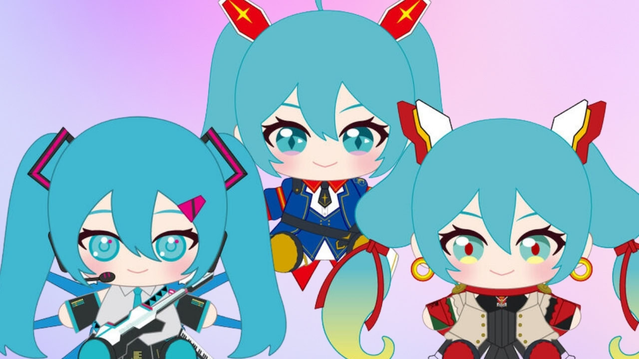 Pre-orders open for new Gundam x Hatsune Miku collaboration plushies