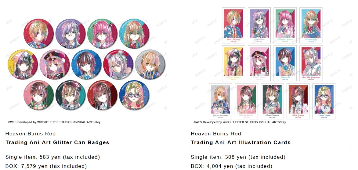 Heaven Burns Red pop up shop opens in Tokyo this month