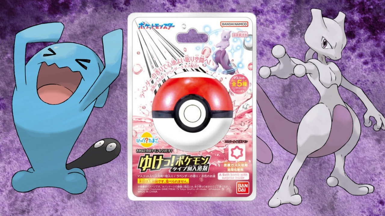 Mewtwo is the star of new Psychic-type Pokémon bath bombs